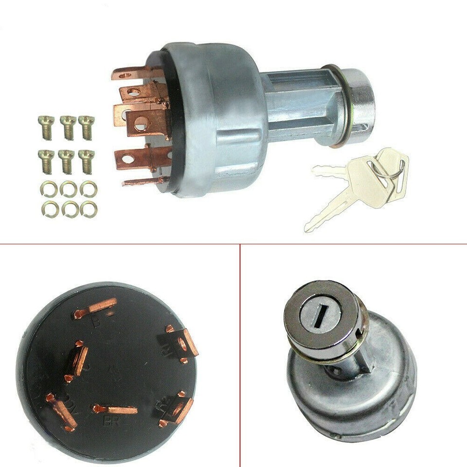 Ignition Key Switch 194322-52110 for Yanmar 2820 3220 4220 4300 FF145D ...