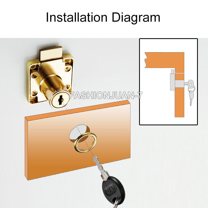 10PCS Zinc Alloy Computer Desk Drawer Cabinet Locks Mailbox Locker Cam ...