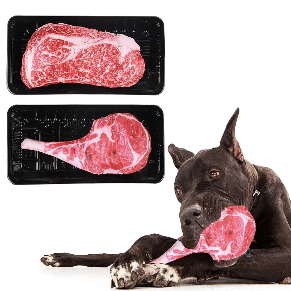 Steak Chew Puppy Training Steak Shape Dogs Toy Simulation, 41% OFF
