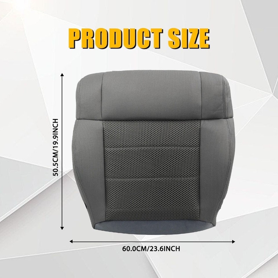For Jeep Wrangler Sahara Rubicon 07-10 Driver Bottom Cloth Seat Cover ...