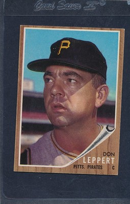 1962 Topps #036 Don Leppert Pirates EX 62T36-52516-6 | eBay