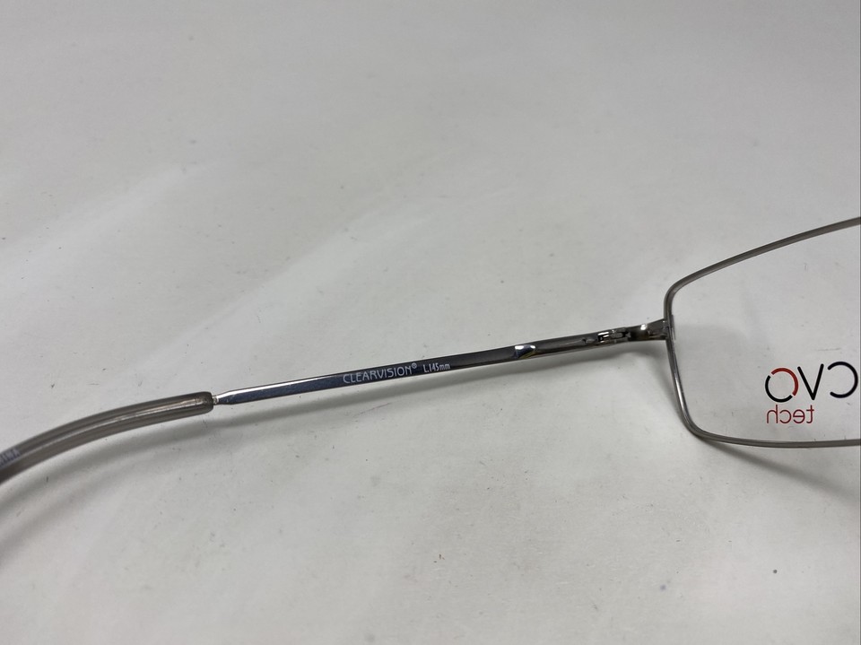 Clearvision CVO Tech T5604 Silver Matte 55-18-145 Full Rim Eyeglasses ...