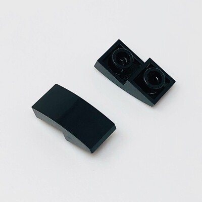 24201 LEGO Parts Slope Curved 2x1 Inverted BLACK (2) | eBay