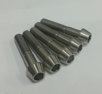 5x Titanium M10 x 1.5 x 50mm Course Cone Allen Socket Head Bolts Light ...