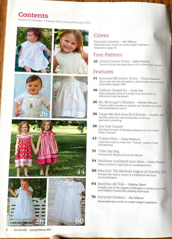 Sew Beautiful Magazine #146 , 2013 | eBay