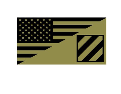 USA FLAG UNITED STATES ARMY 3RD INFANTRY DIVISION TACTICAL VINYL DECAL ...