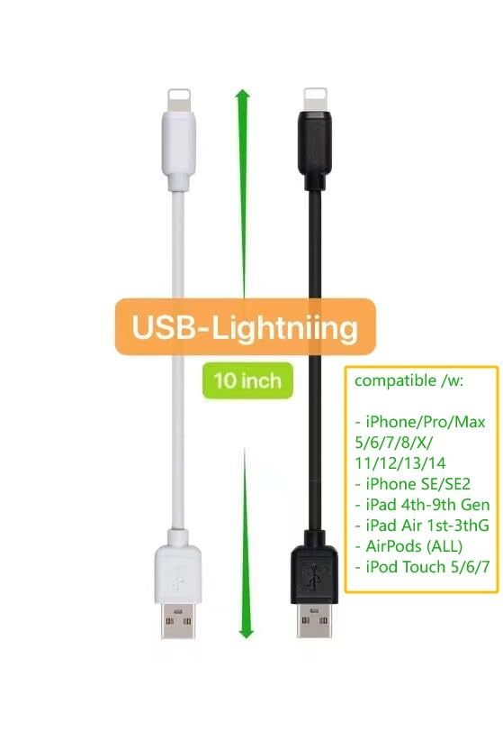 10-Pack Multi Short USB Cables & TypeC-C Cables for Charging Stations ...
