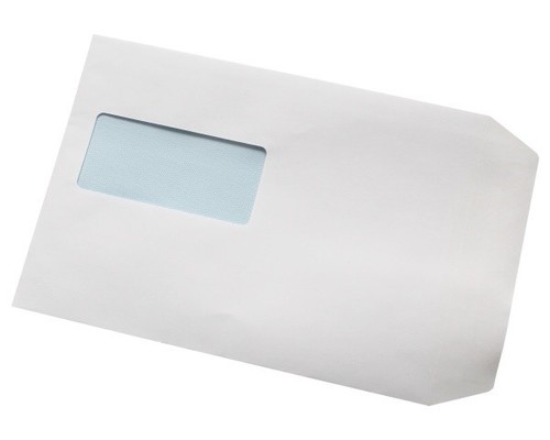 C5 White Envelopes, 229x162mm, Self Seal, 90gsm, Window (100x45/45l,15u ...