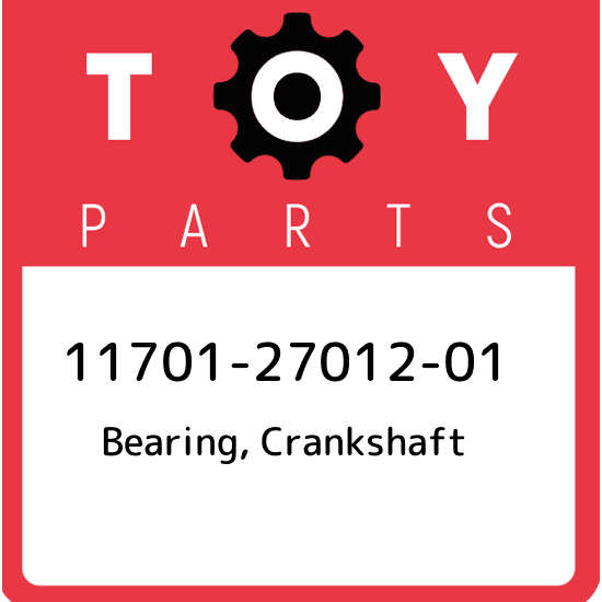 11701-27012-01 Toyota Bearing, crankshaft 117012701201, New Genuine OEM ...