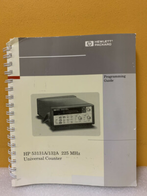 HP 53131-90044 53131A/132A 225 MHz Universal Counter Programming Guide ...