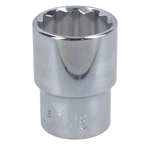 7/16 WW Whitworth BSW Shallow British Socket 12 Sided Bi-hex 1/2in ...