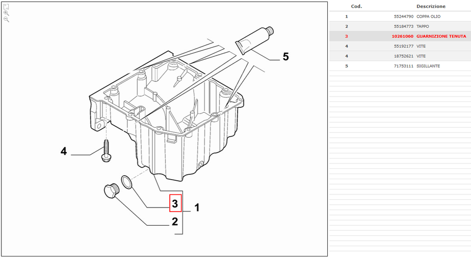 Dichtung Schraube Ölwanne Alfa 155 Fiat 500 Panda Lancia Ypsilon Fiat ...