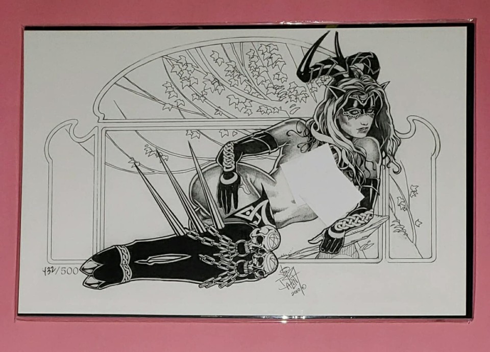 TAROT witch of the black rose #68 , with 432/500 #'d art print ...