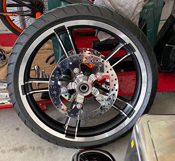 2Pcs 11.8" Front Brake Rotors Polished For Harley Street glide Electra ...