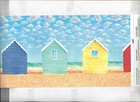 * WALLPAPER BORDER BRIGHT BEACH HUT HOUSE NEW ARRIVAL OCEAN NAUTICAL | eBay