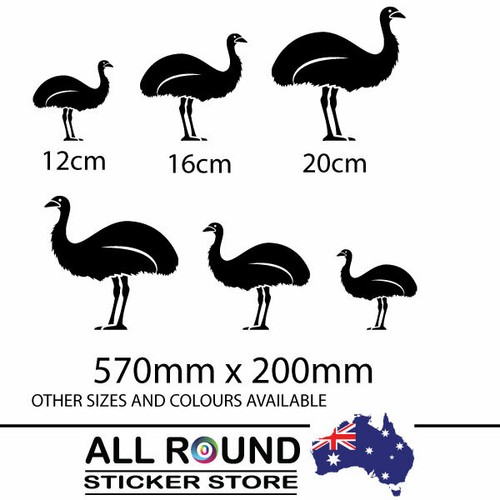 Emu sticker set decal for RV Motorhome, Campervan, trailer or Boat, 4x4 ...