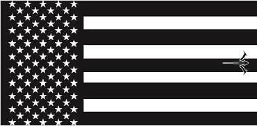 White Water Archery Black and White American Flag Stabilizer Wrap | eBay