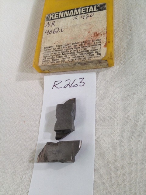 2 Kennametal Nr 4062l Top Notch Grooving Carbide Inserts. Gr Kc950 U779 ...