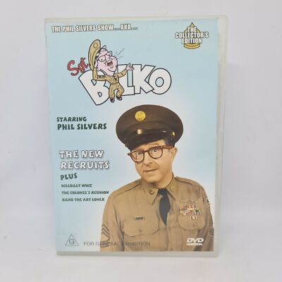 SGT. BILKO: THE NEW RECRUITS DVD Region 4 TV Show Very Good Condition ...