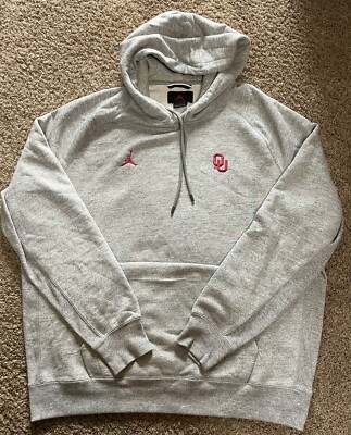 Air Jordan Jumpman Oklahoma Sooners OU Football Hooded Sweatshirt Men ...