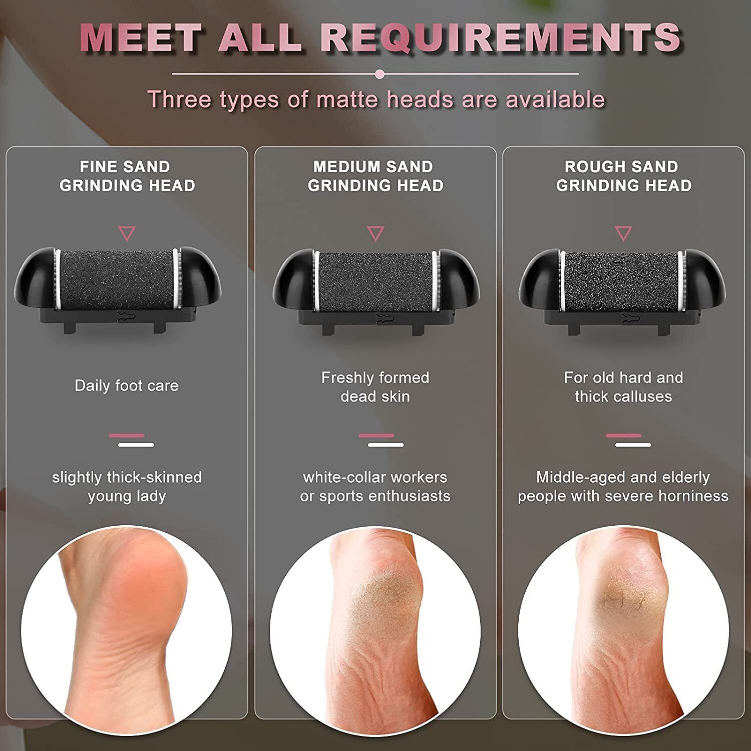 Electric Foot Grinder File Machine Hard Dead Skin Callus Remover ...