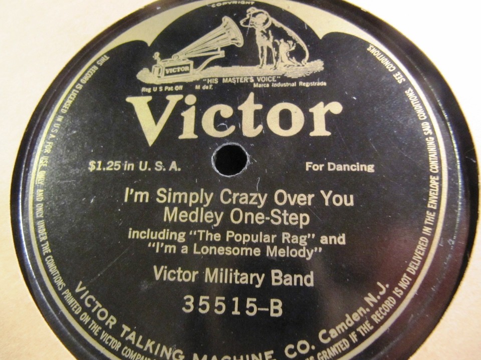 1915 RAGTIME NEW YORK HIPPODROME Crazy over you HIP HIP HOORAY VICTOR ...