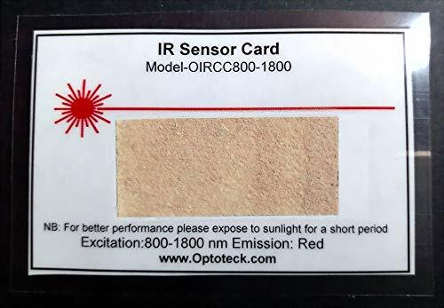 Infrared(IR) Sensor Cards-wide wavelength detection(800-1800nm) | eBay