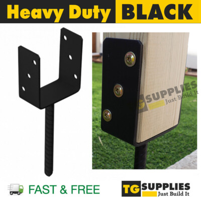 Heavy Duty Galvanised U Shape Pergola Gazebo Post Support Foot Base ...