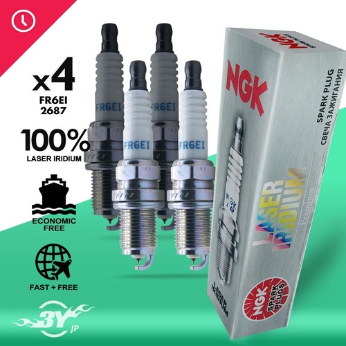 4PC - FR6EI Laser Iridium Spark Plugs For 2008-2009 Mitsubishi Lancer ...