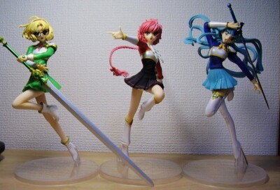 Magic Knight Rayearth SP Figure Collection Set of 3 Hikaru, Umi, Fuu ...