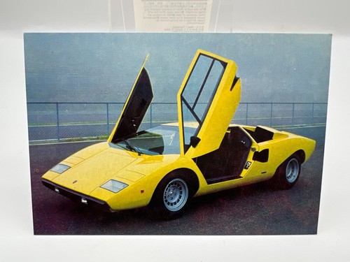 LAMBORGHINI COUNTACH LP400 Super car card Japanese Vintage Rare F/S | eBay