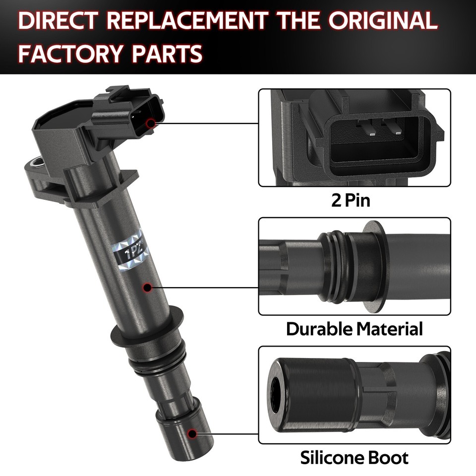 8x Ignition Coil Set For Dodge Jeep Mitsubishi V6 3.7L V8 4.7L OE#UF270 ...