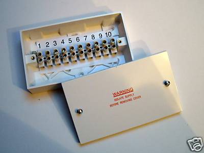 10 Way 15A Junction Box 10 x 15 Amp Terminals, Useful For Heating ...