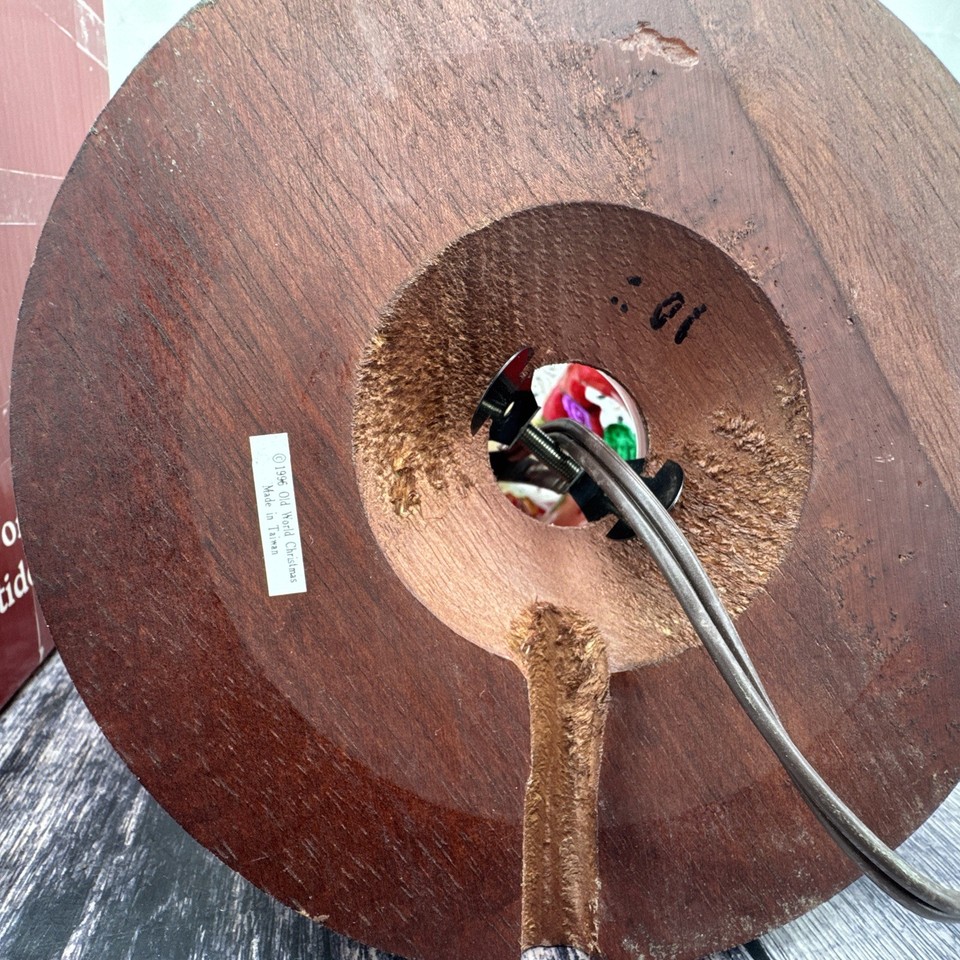 Old World Christmas 1997 Yuletide Santa Claus Light EM Merck MIB Belsnickle HTF | eBay