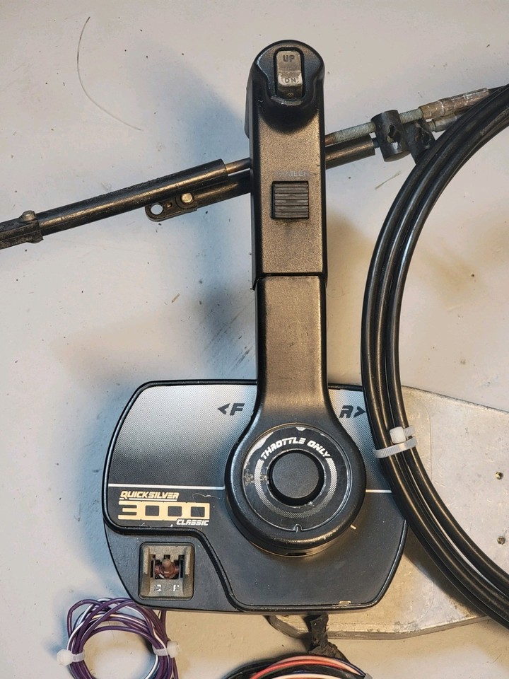 Quicksilver 3000 Classic Throttle Shifter Assy W/ 13ft Cables. | eBay