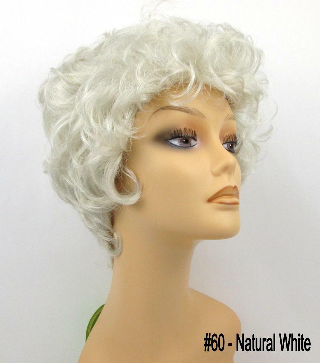 50S WOMENS LADY SHORT WAVY CURLY WIG RIZZO GREASE GOLDEN GIRL TAPERED ...