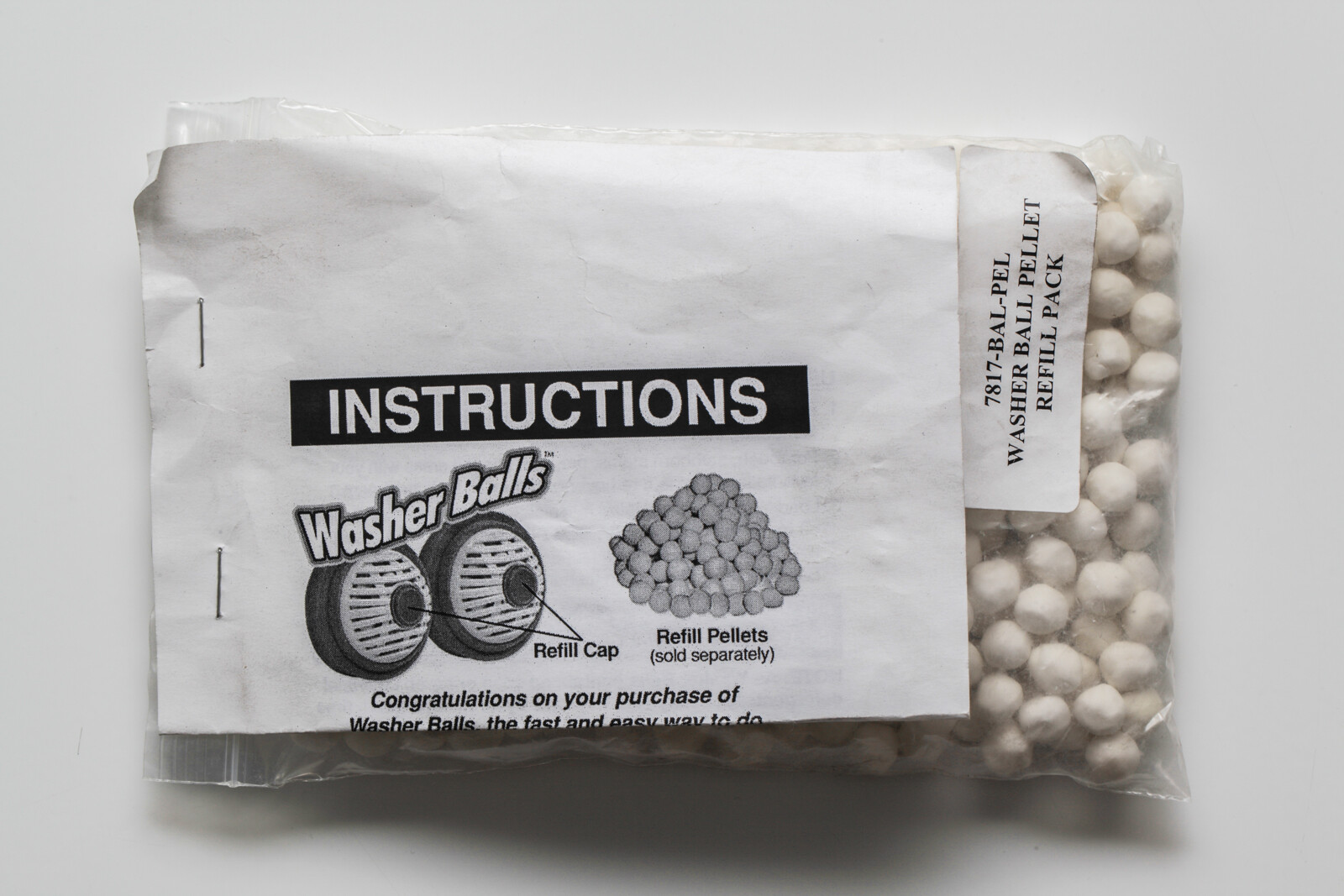 Washer Balls Refill Pellets No Detergent Clean Laundry Clothes Wash ...
