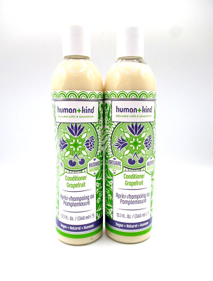 Lot/2 Human + Kind Natural Humane Conditioner Grapefruit ~ 12.1 oz x 2 ...