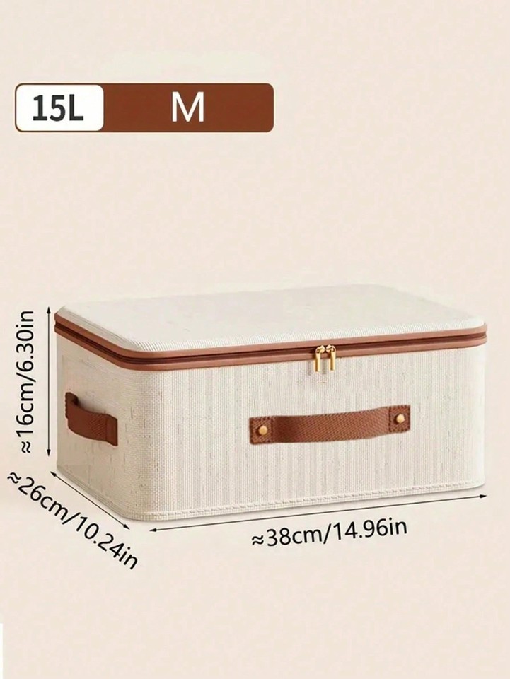 Large Capacity Foldable Storage Box with Handles - Portable Clothes ...
