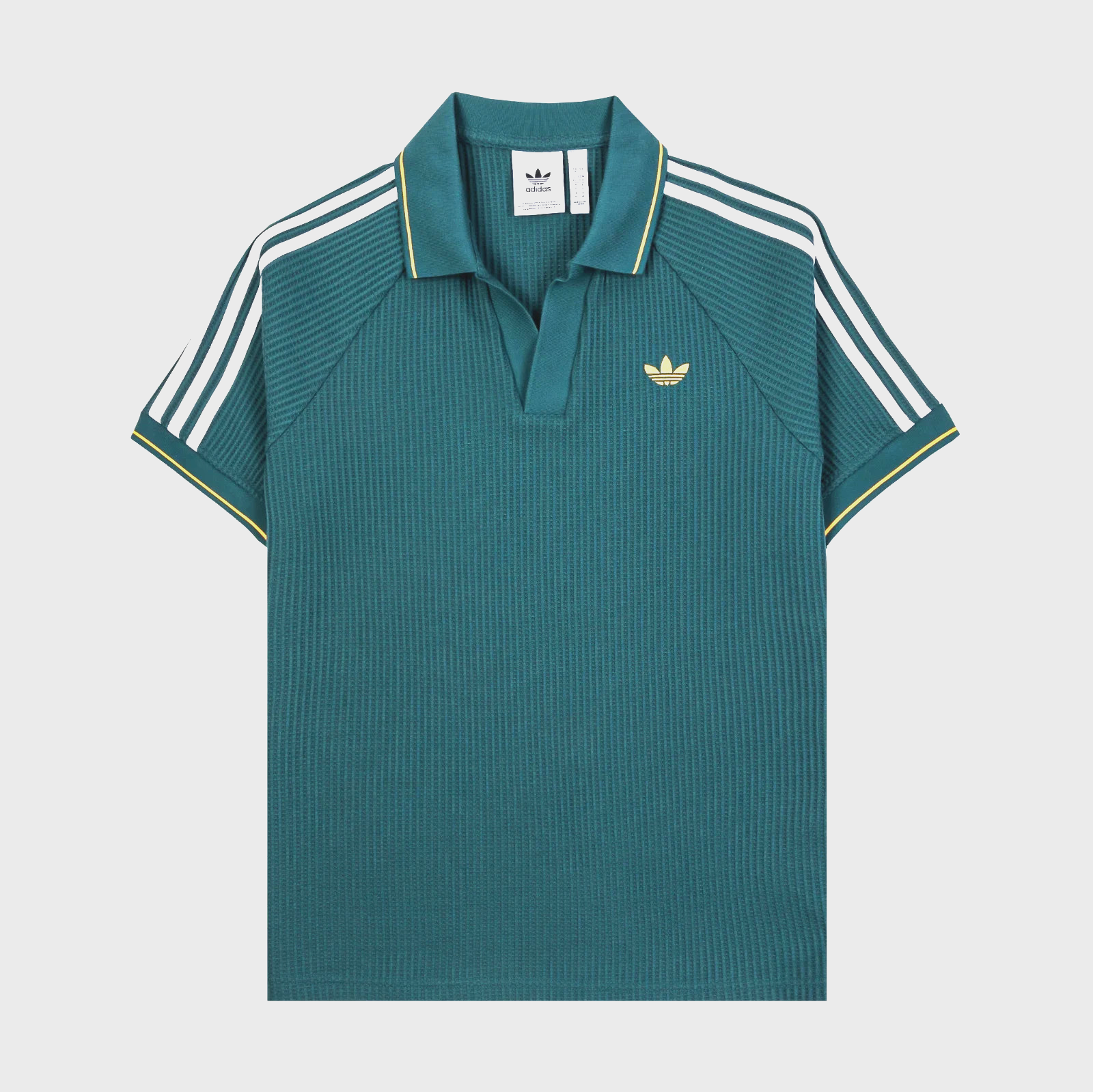 Adidas Originals Waffle Knit Polo Short Sleeve Shirt Men's Size XL ...