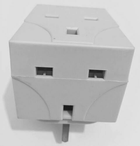 3 x 3 Way Gang Block Triple Socket Splitter 13A Mains UK Plug Adaptor ...