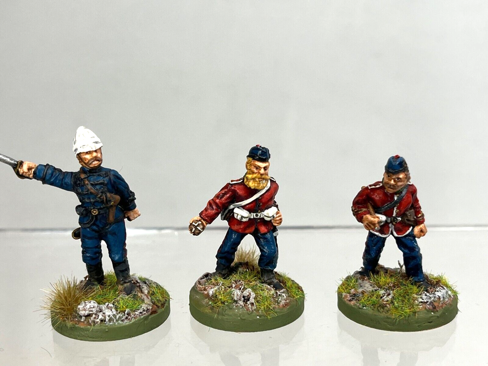 28MM Zulu War PAINTED 24th Regiment of Foot British Infantry Black Tree ...