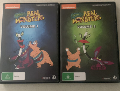 Aaahh!! Real Monsters DVD Nickelodeon Volume 1 & 2 Season 1-4 ,90s ...