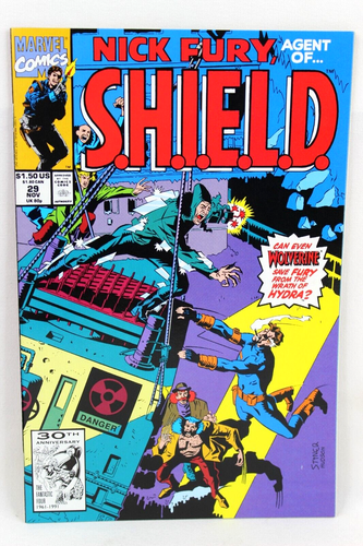 Nick Fury Agent of SHIELD #29 Wolverine Wrath of Hydra 1991 Marvel ...