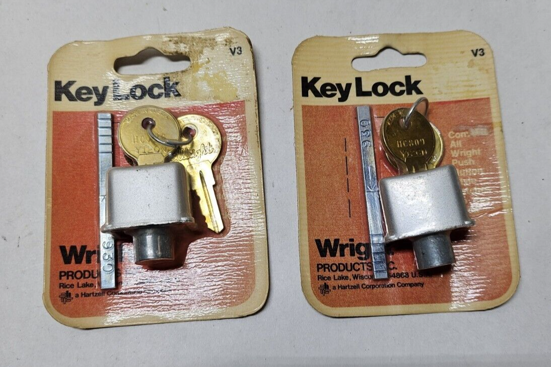 Wright Key V3 Lock Converts Wright Push Button Latches to Key Lock (Lot ...