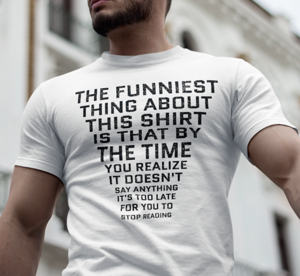 Mens Humorous Graphic T-Shirt Joke Sarcastic Graphic Novelty Funny T ...
