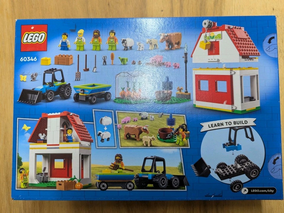 LEGO City Farm 60346 Barn and Farm Animals Set Brand New Sealed ...