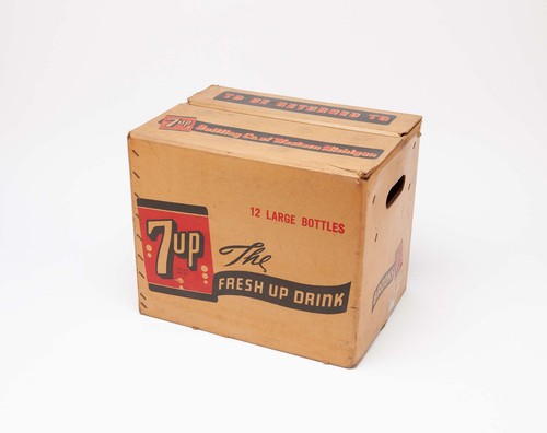 7UP Carton - 12 Large Bottles - Bottling Co. of West Michigan - 1960's ...