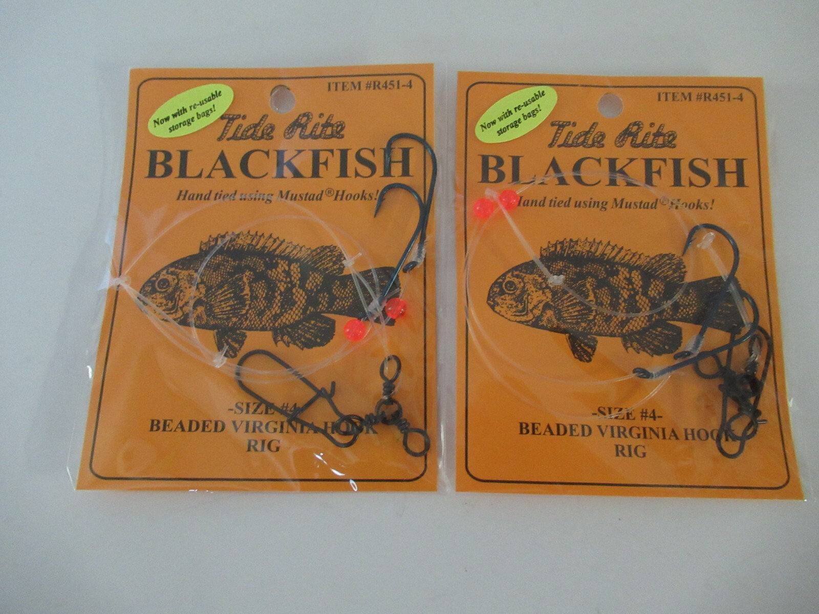 BLACKFISH TAUTOG RIGS BEADED VIRGINIA HOOK RIG TIDE RITE RIGS FISHING ...