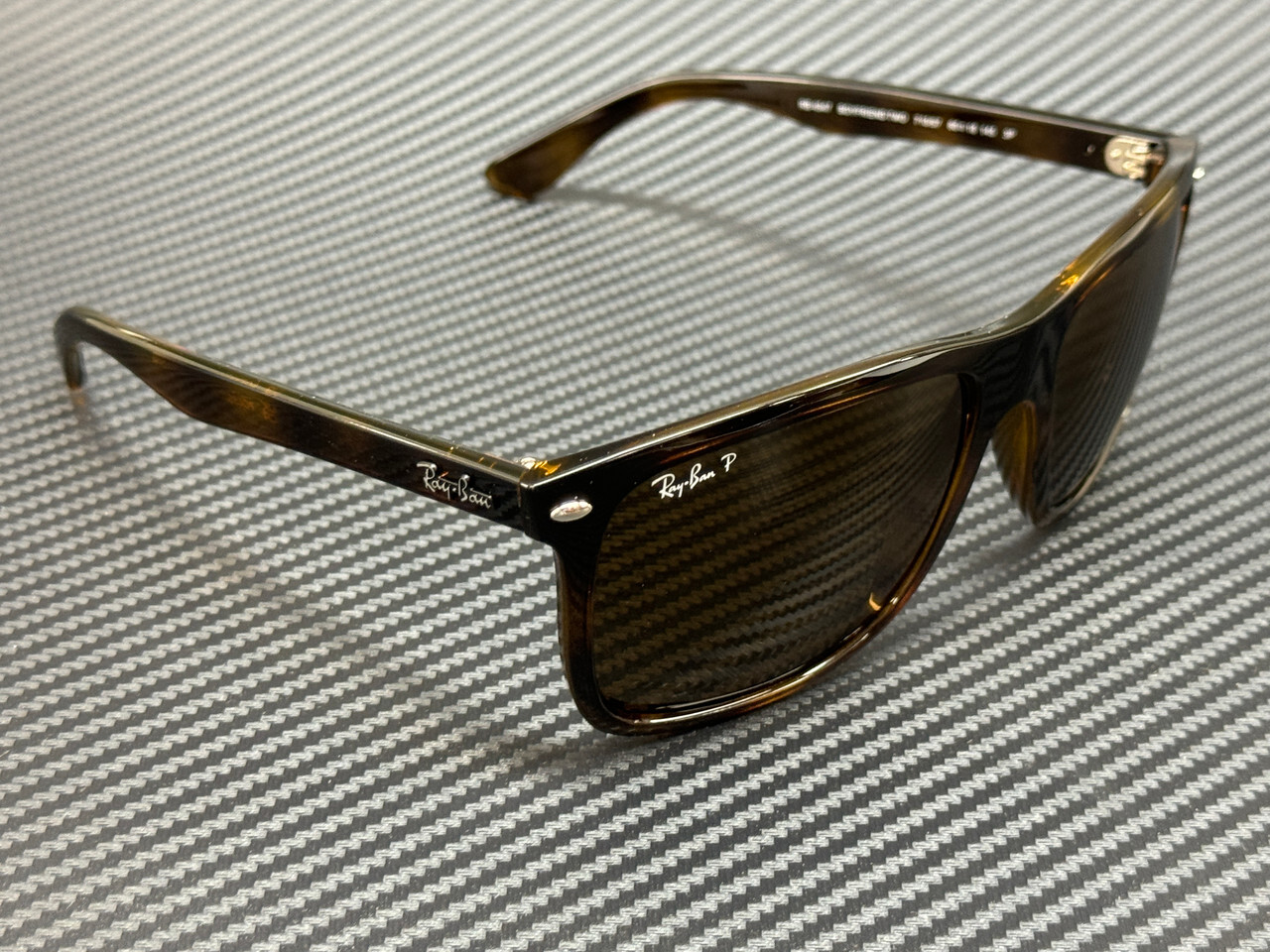 RAY BAN RB4547 710 57 Havana Brown Polarized Unisex 60 mm Sunglasses | eBay